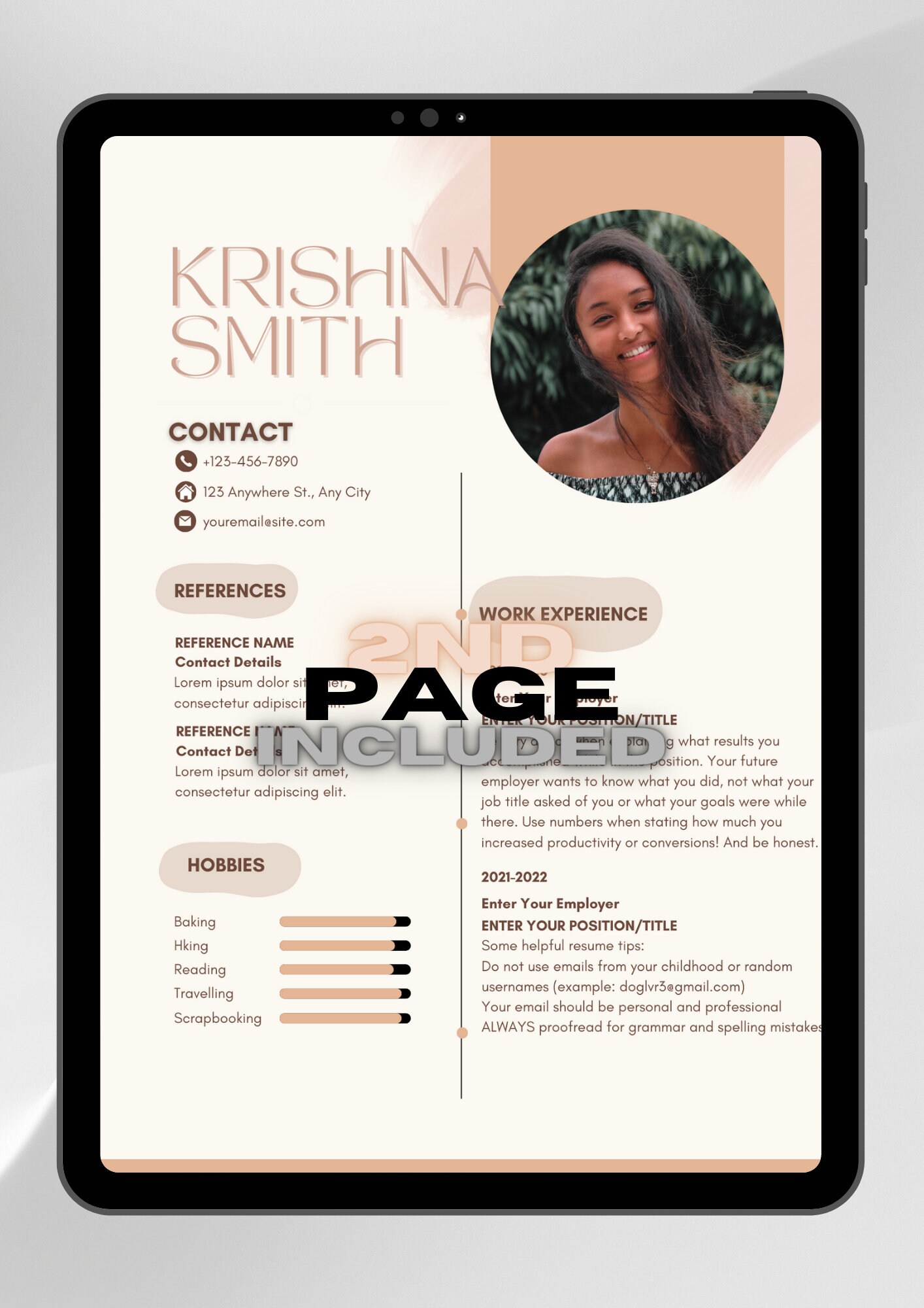 Marketing Resume Template for Microsoft Word CV (Instant Download) - Etsy