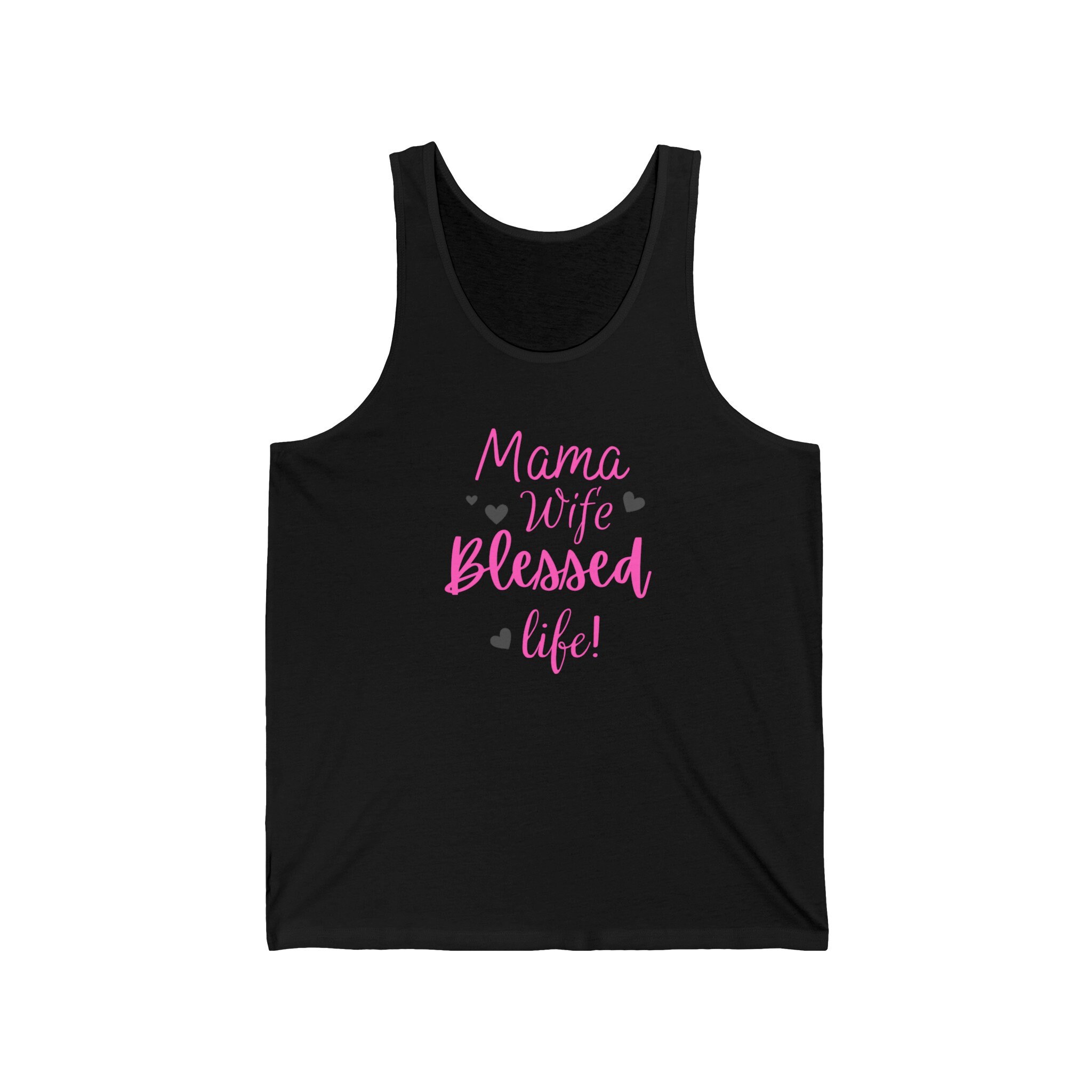 Mama Wife Blessed Life Jersey Tank Mothers Day Etsy
