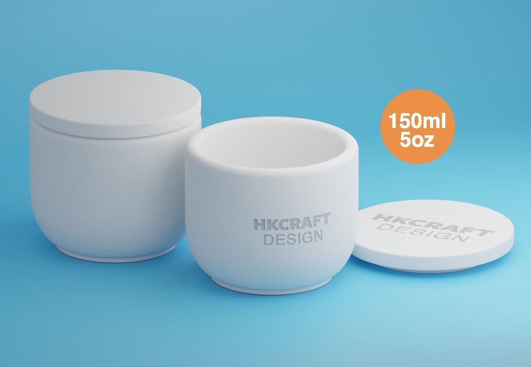 Custom Candle Jar Mold - Personalized Candle Jar Mold - Your Logo or ...