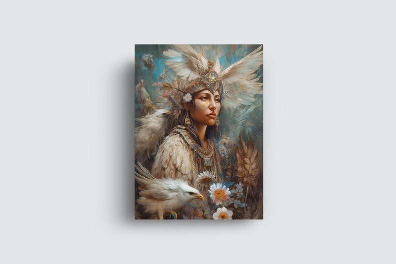 Native American Spirit Guide Digital Art Print:channeling the Energy ...