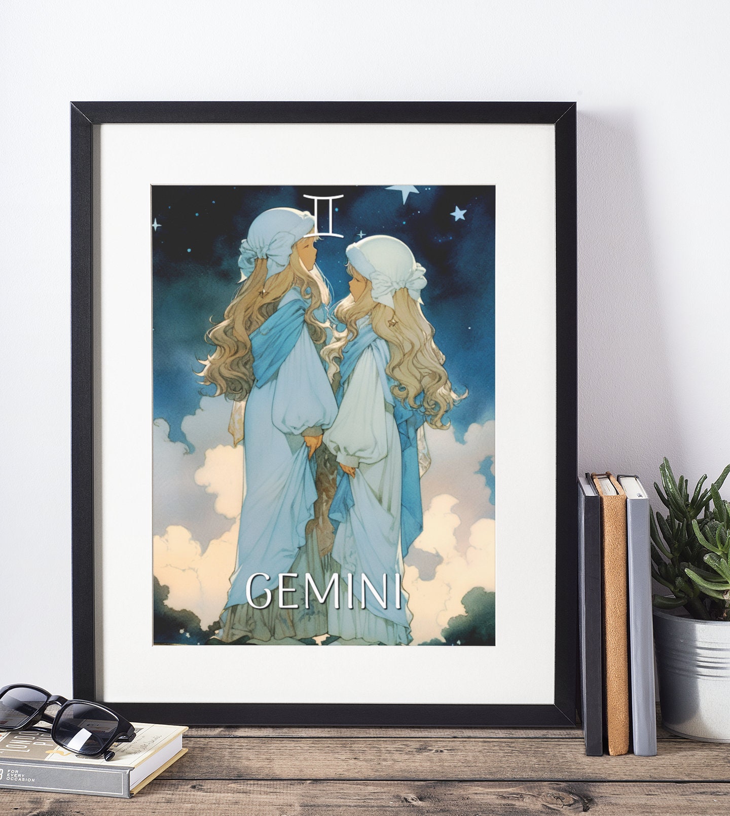 Gemini Astrological Digital, Gemini Instant Download Poster, Astrology ...