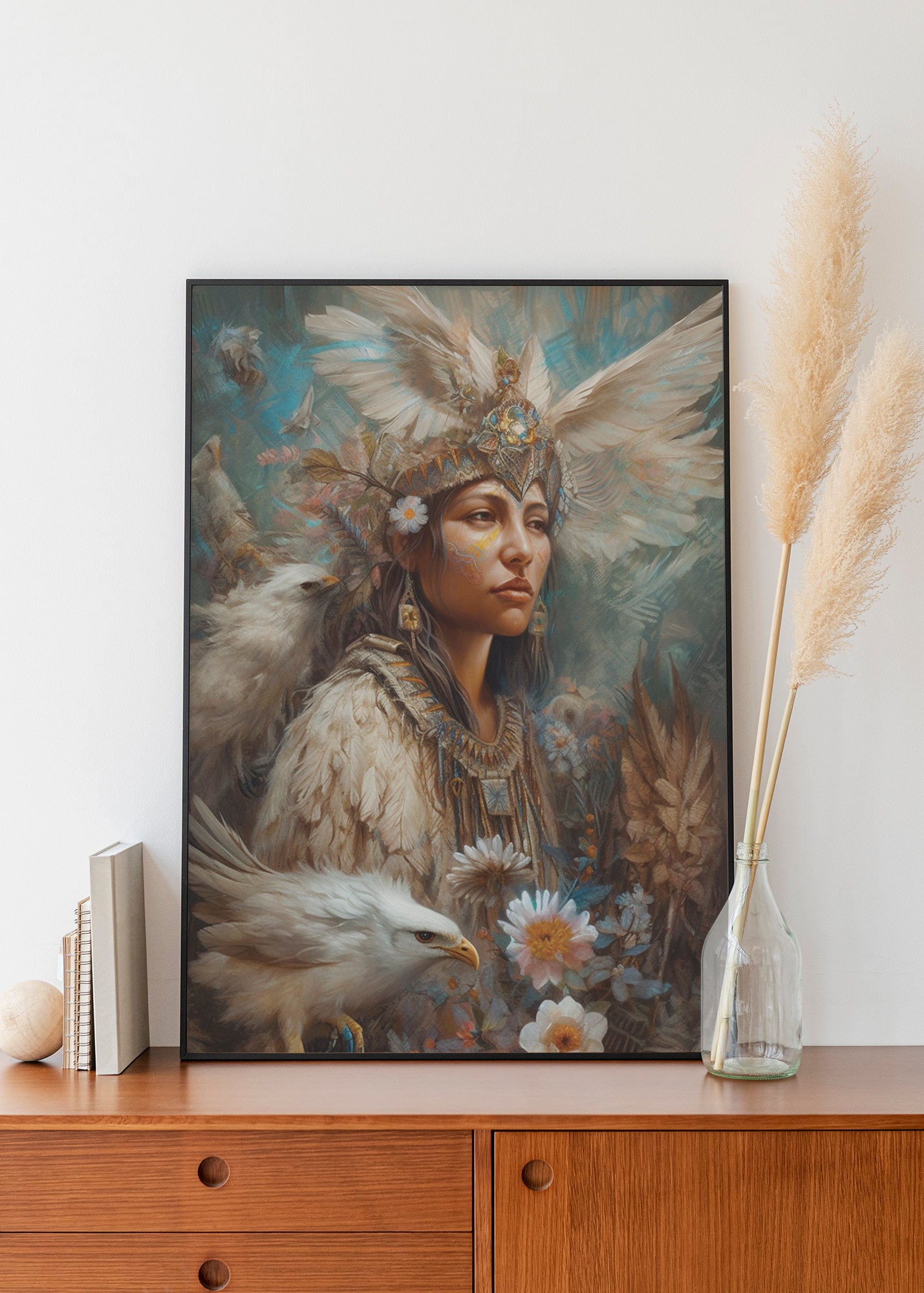 Native American Spirit Guide Digital Art Print:channeling the Energy ...