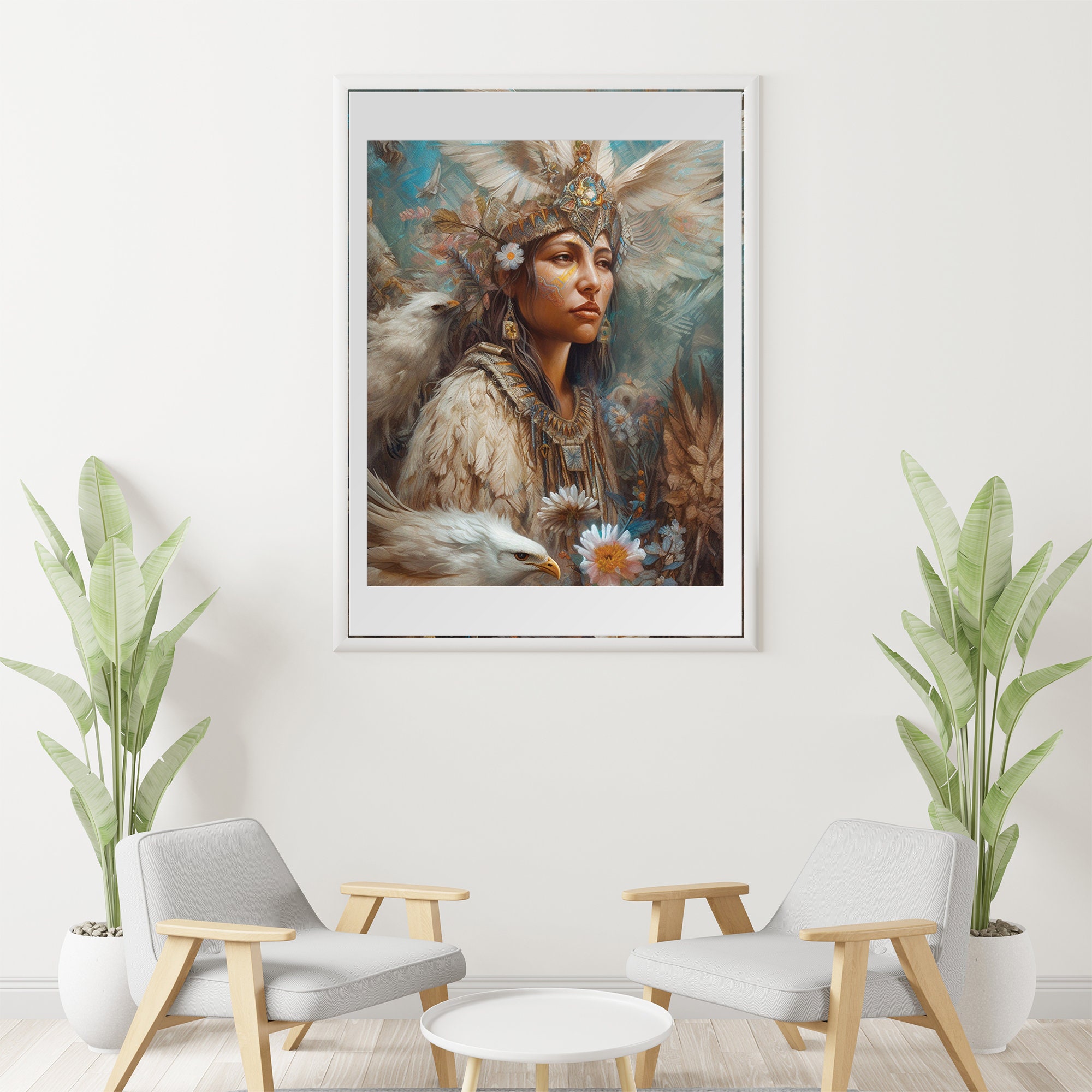 Native American Spirit Guide Digital Art Print:channeling the Energy ...