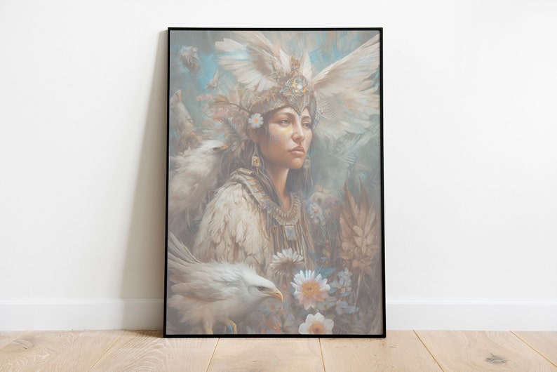 Native American Spirit Guide Digital Art Print:channeling the Energy ...