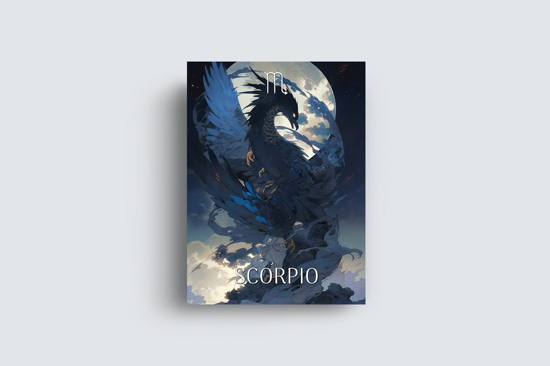 Scorpio Astrology Art, Scorpio Instant Download Poster, Zodiac Poster ...