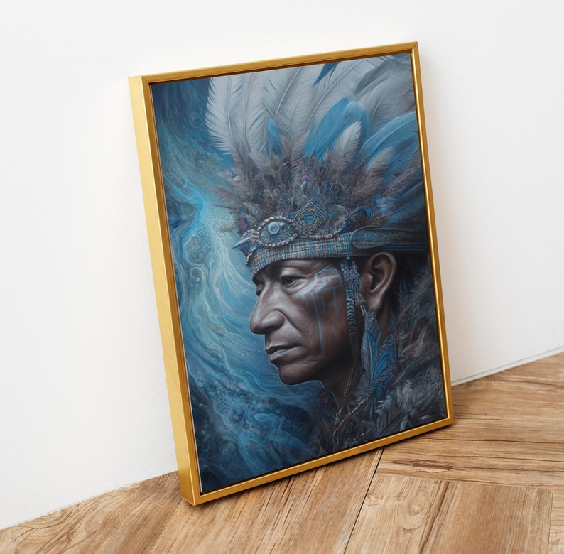 Shamanic Wisdom - Digital Art Print of a Shaman to Connect With ...