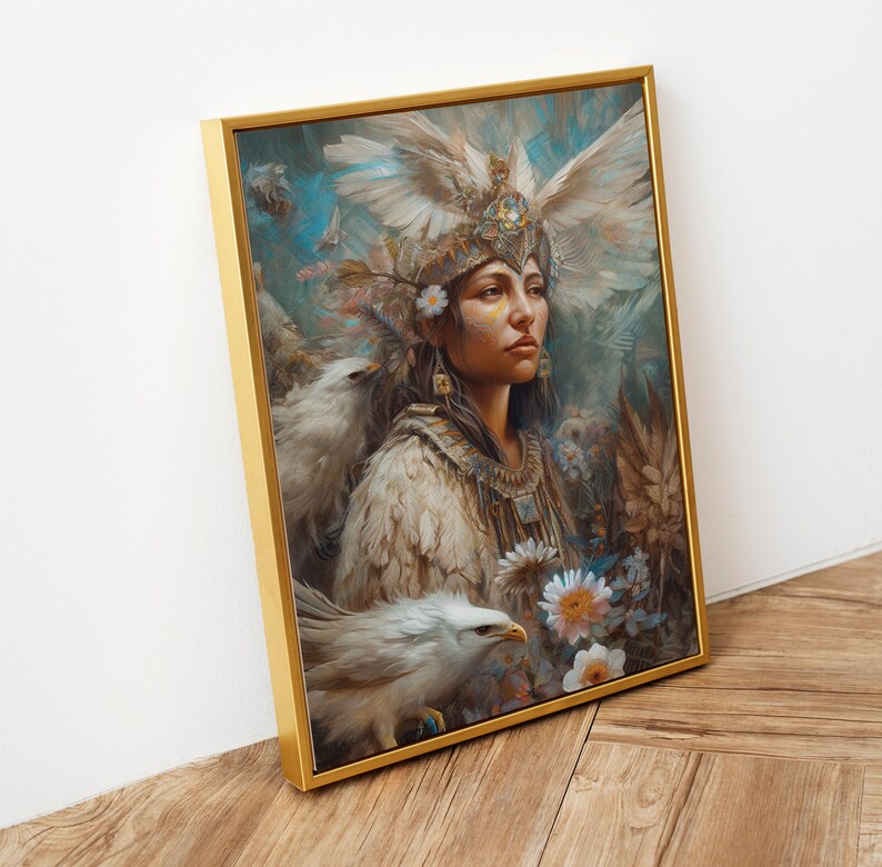 Native American Spirit Guide Digital Art Print:channeling the Energy ...