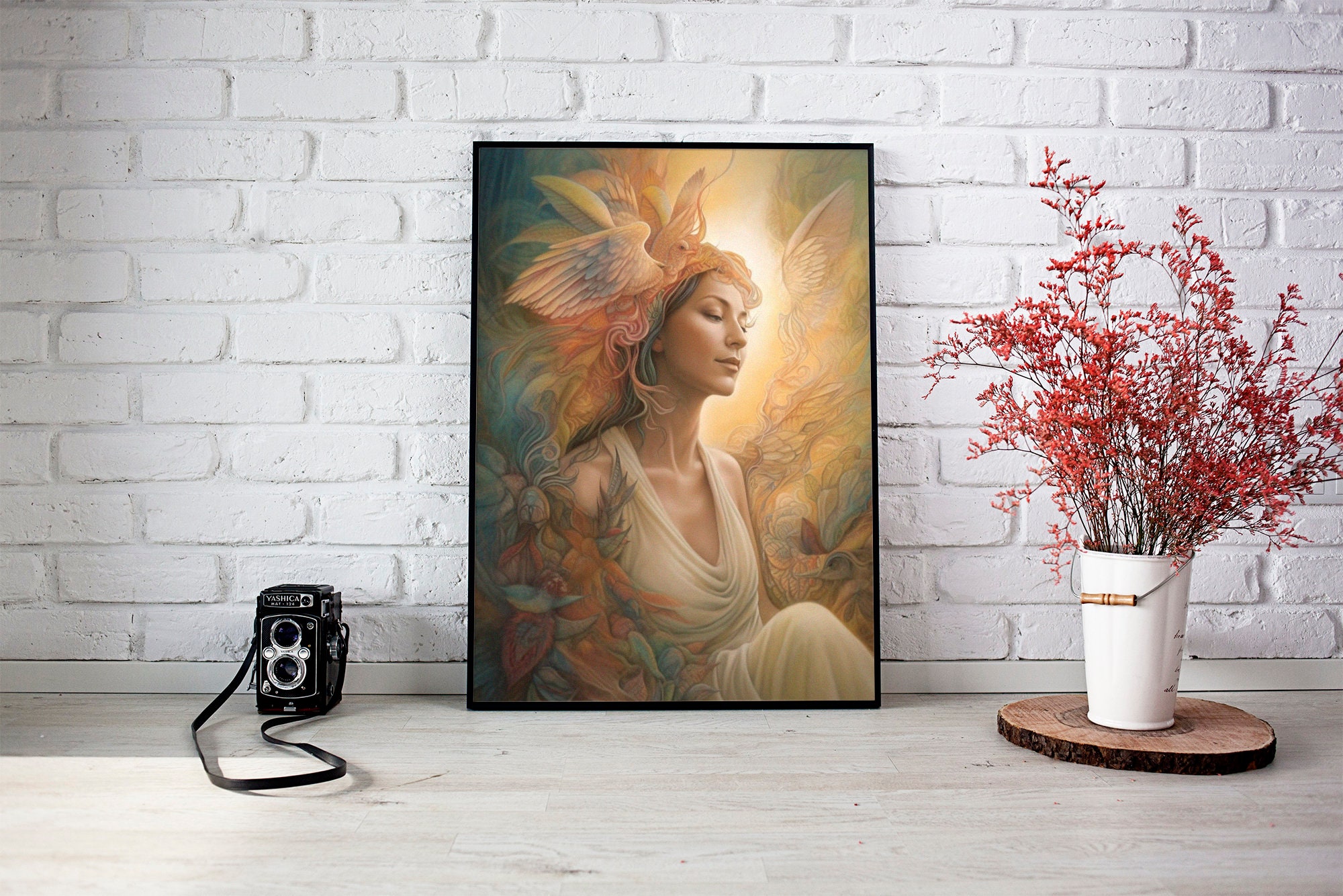 Nature Goddess Digital Art Print Celebrating the Beauty and Power of ...