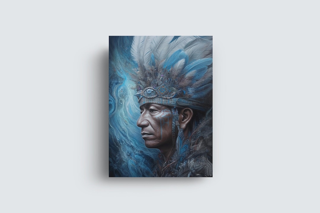 Shamanic Wisdom - Digital Art Print of a Shaman to Connect With ...