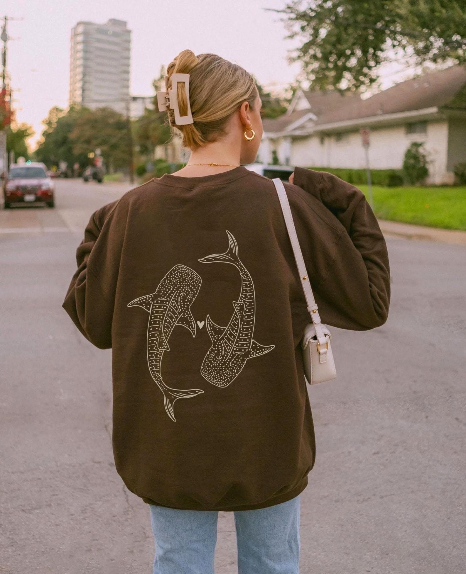 Coconut Girl Shark Shirt Whale Shark Shark Hoodie Ocean Beach Hoodie ...