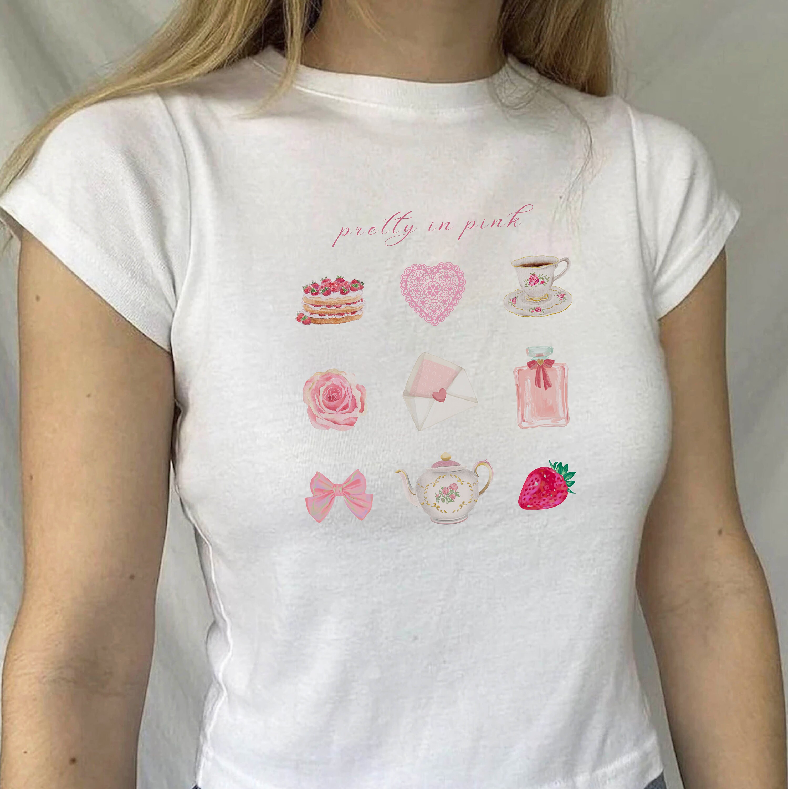 Coquette Shirt Strawberry Tshirt Dollette Coquette Dollette Clothing ...