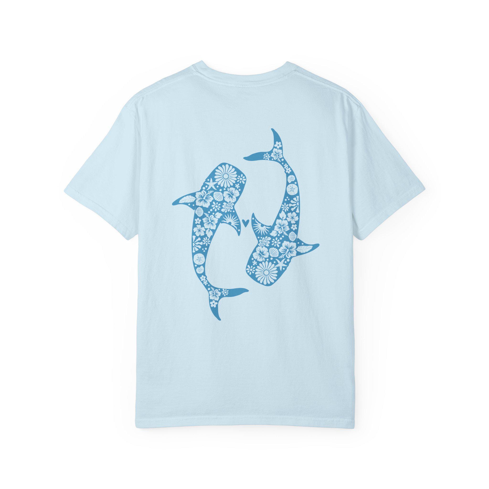 Comfortcolors Sharks Shirt Coconut Girl Whale Shark Shark Shirt Ocean ...