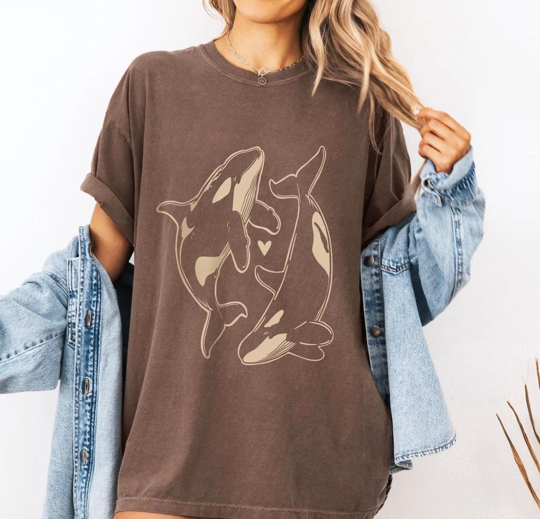 Comfortcolors Orca Shirts Orca T Shirt Whale Shirt Orcas Coconut Girl ...