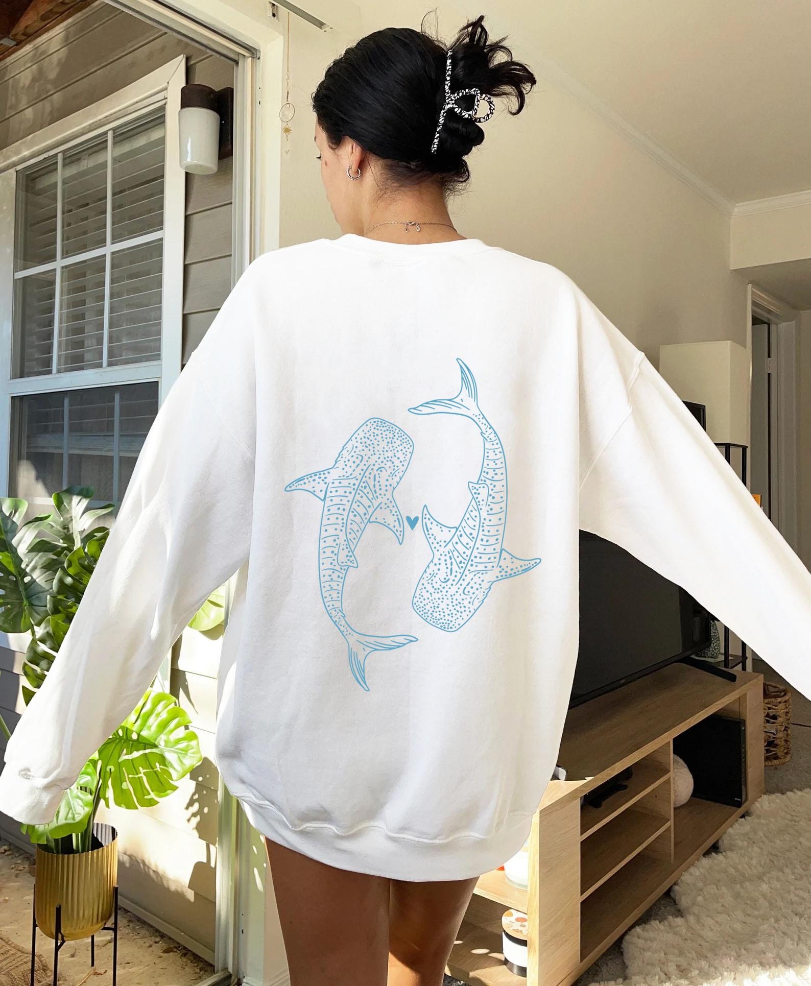 Coconut Girl Shark Shirt Whale Shark Shark Hoodie Ocean Beach Hoodie ...