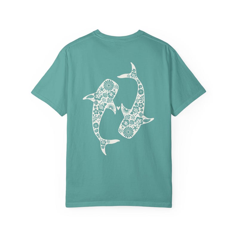 Comfortcolors Sharks Shirt Coconut Girl Whale Shark Shark Shirt Ocean ...