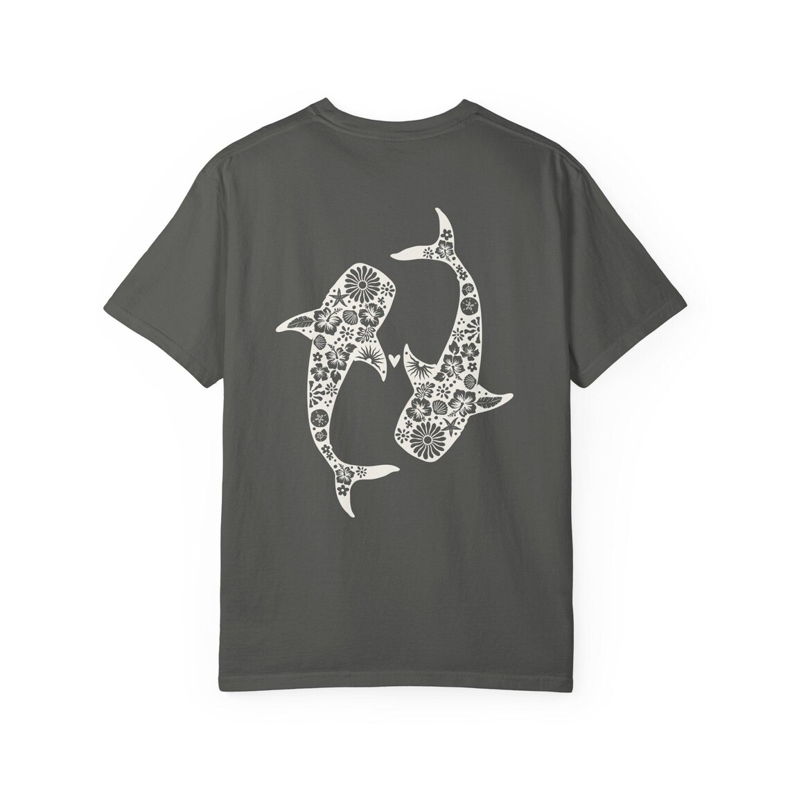 Comfortcolors Sharks Shirt Coconut Girl Whale Shark Shark Shirt Ocean ...