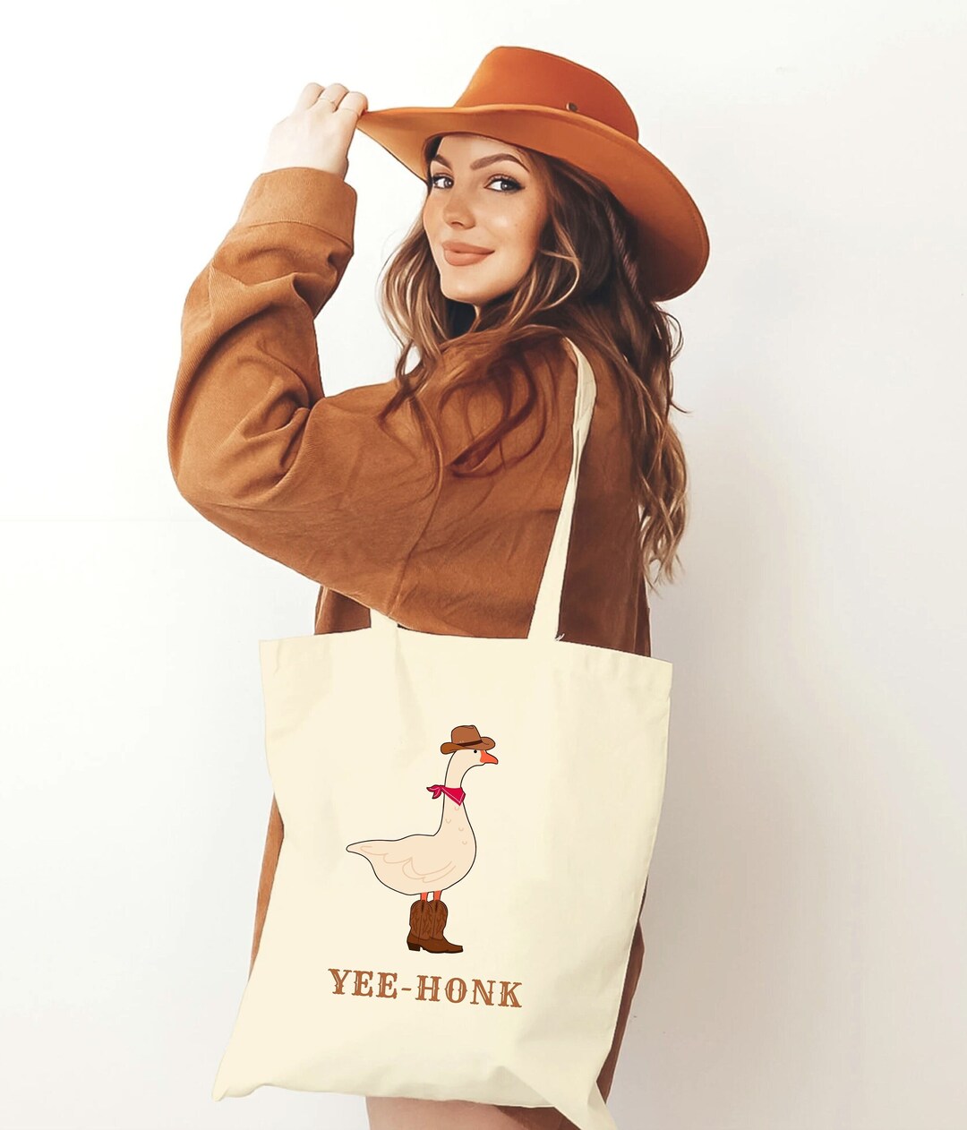 Goose Tote Bag Goose Bag Fun Large Tote Bag Totebag Untitled Goose ...