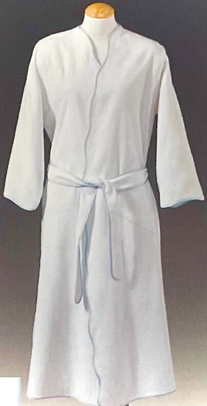 Women's Short Knee and Long Ballerina Scallop Border Terry Velour Robe ...