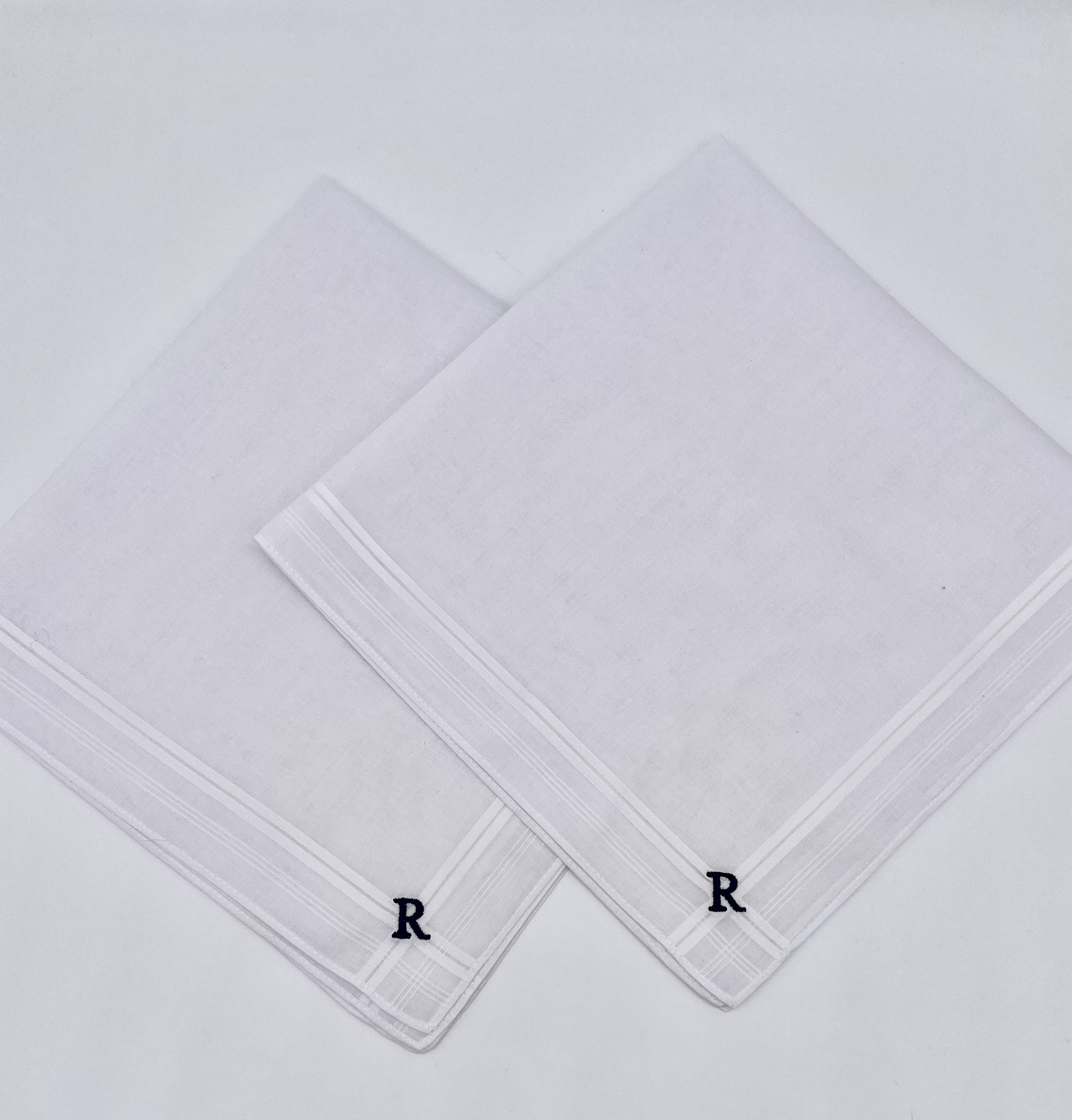 Fine Swiss Cotton Men's Handkerchiefs,luxury Men's Monogrammed ...