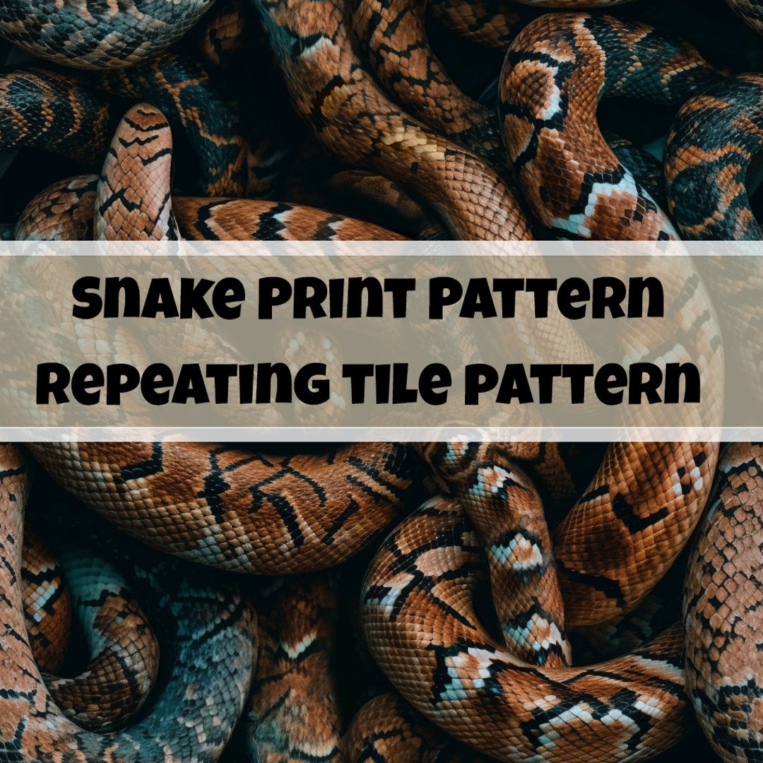 Snake Digital Repeating Pattern, Slithering, Pit of Snakes, Craft ...