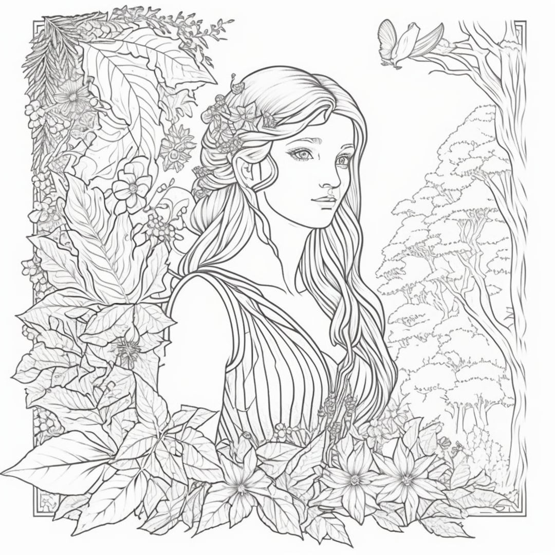 Pack of 40 Coloring Pages With Various Themes Such as Animals, Nature ...