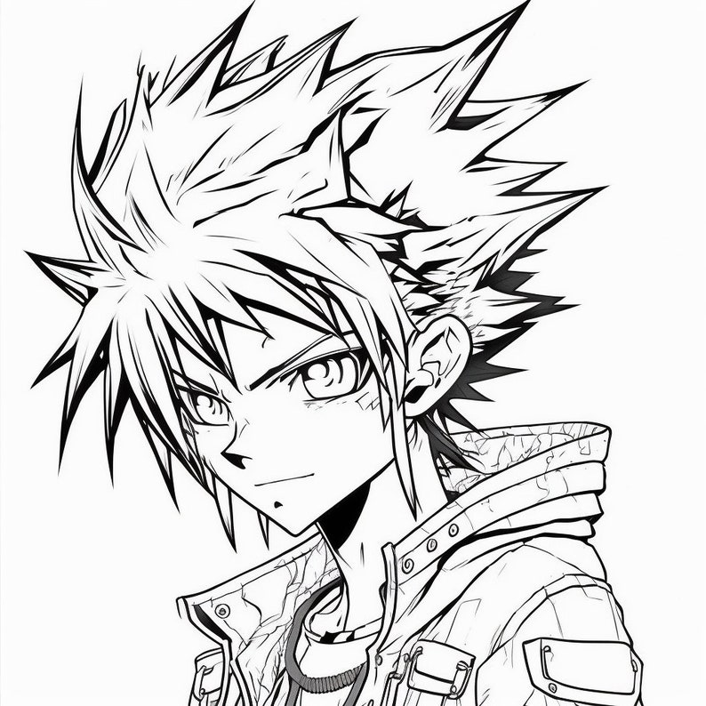 Pack of 50 Coloring Pages With the Theme "anime". - Etsy