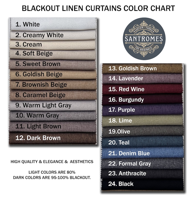Extra Long Blackout Linen Curtains for Living Room, Extra Long Custom ...