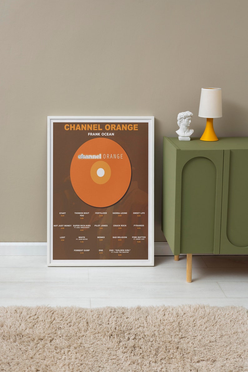 Channel Orange Poster, Frank Ocean Poster, Album Cover Poster, Frank ...