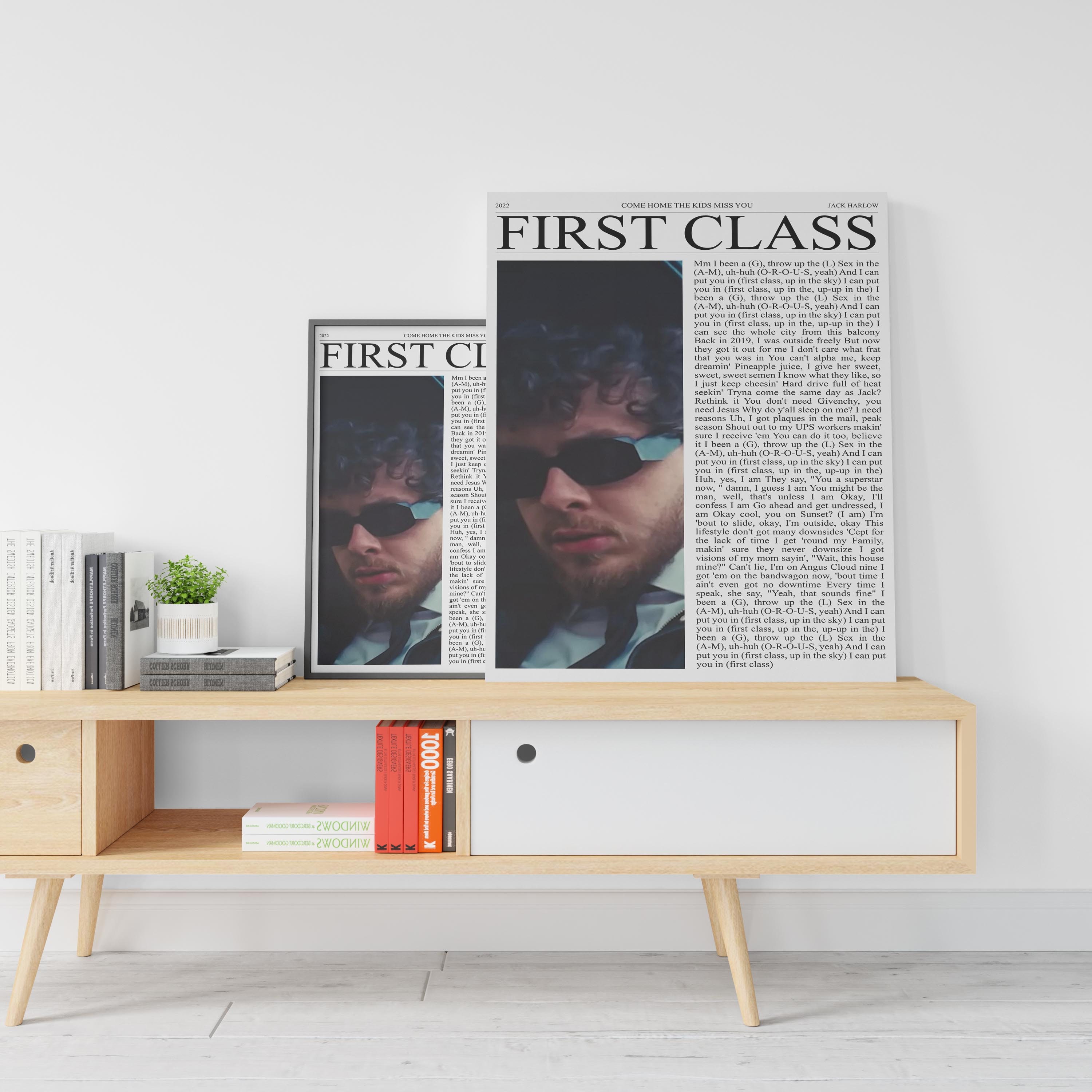 First Class Poster Jack Harlow Poster Jack Harlow Newspaper - Etsy