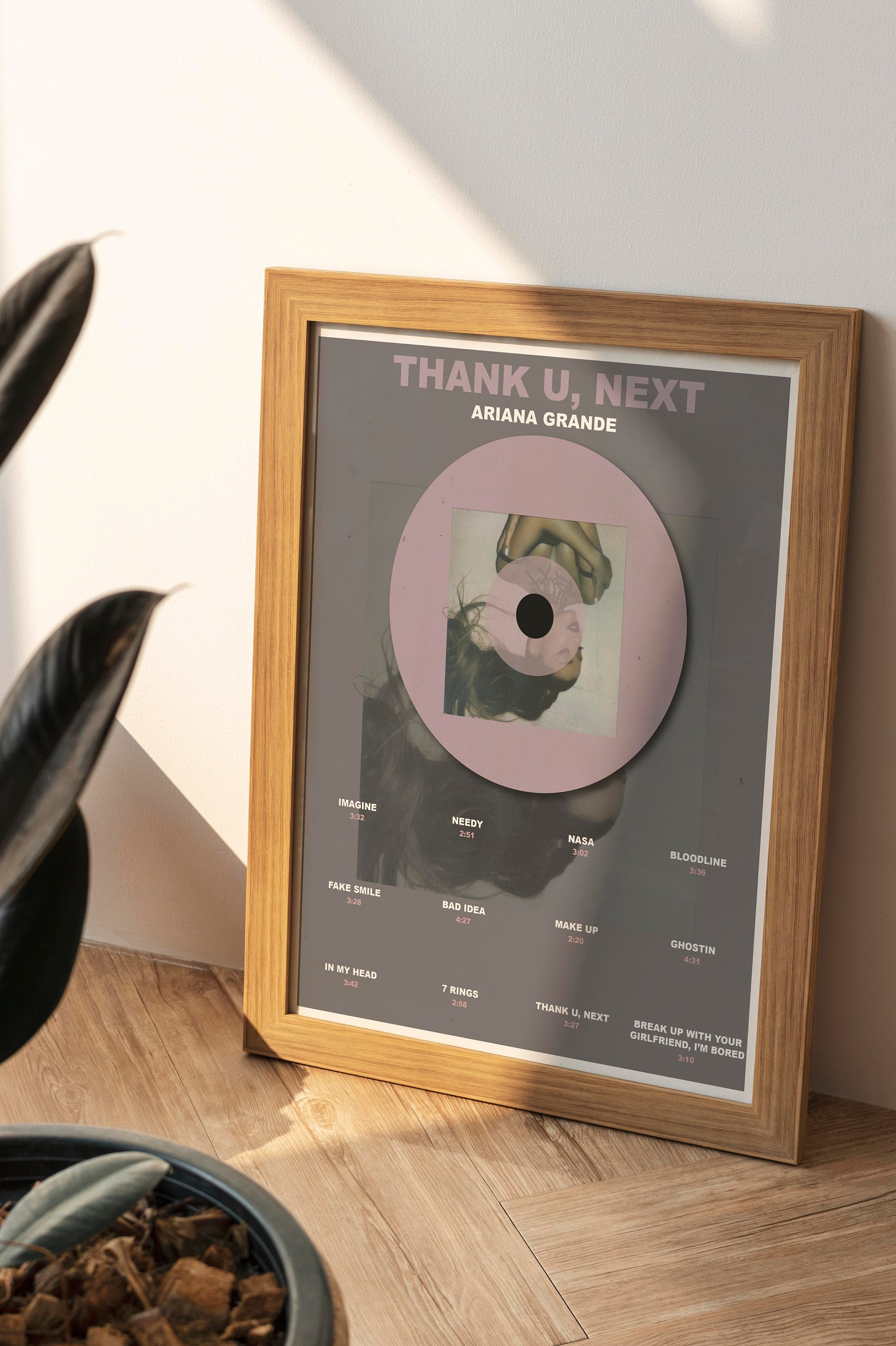 Thank U Next Cover Poster, Ariana Grande Poster, Pop Culture Wall Art ...