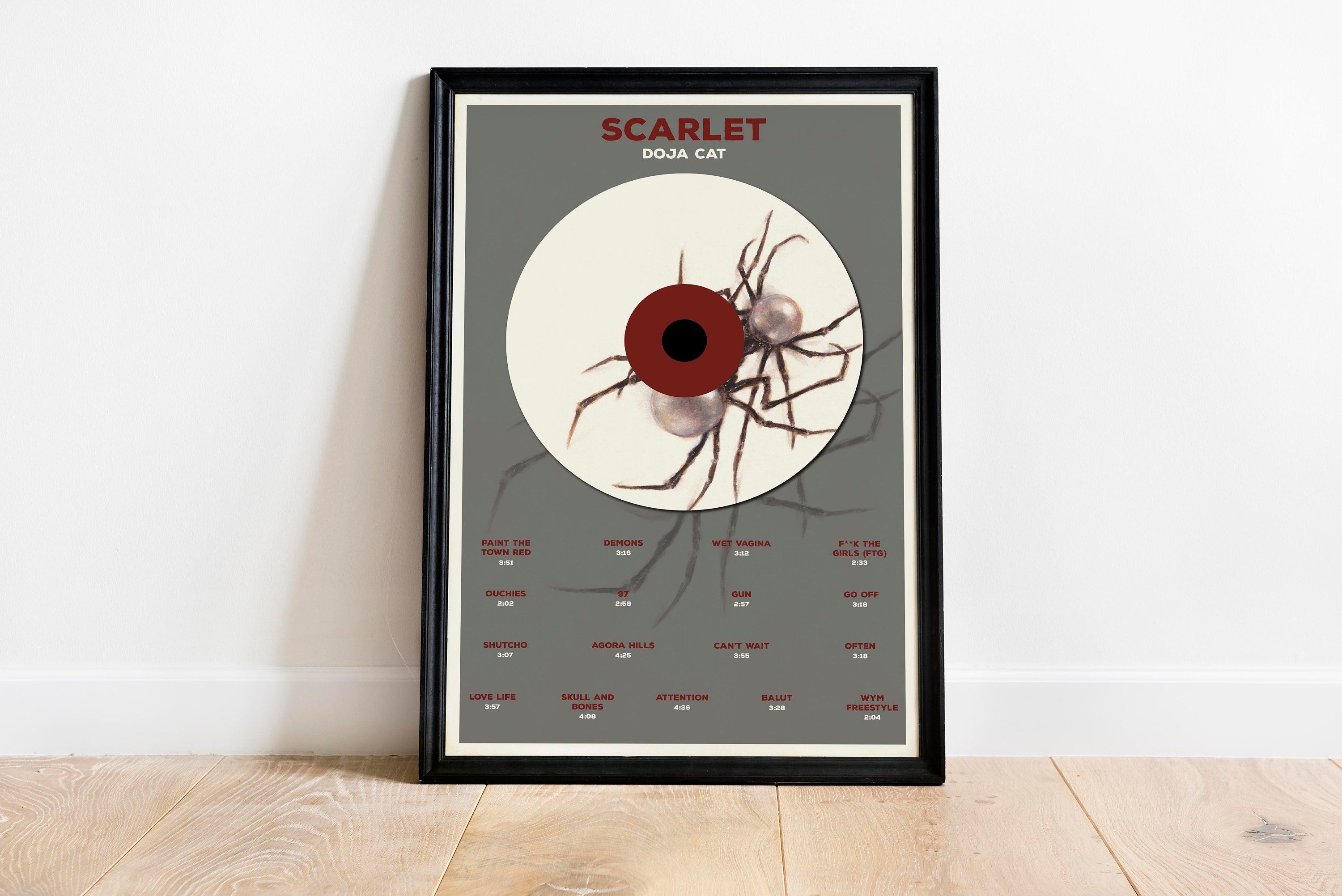 Doja Cat Scarlet, Scarlet Album Poster, Doja Cat Album Cover Poster ...