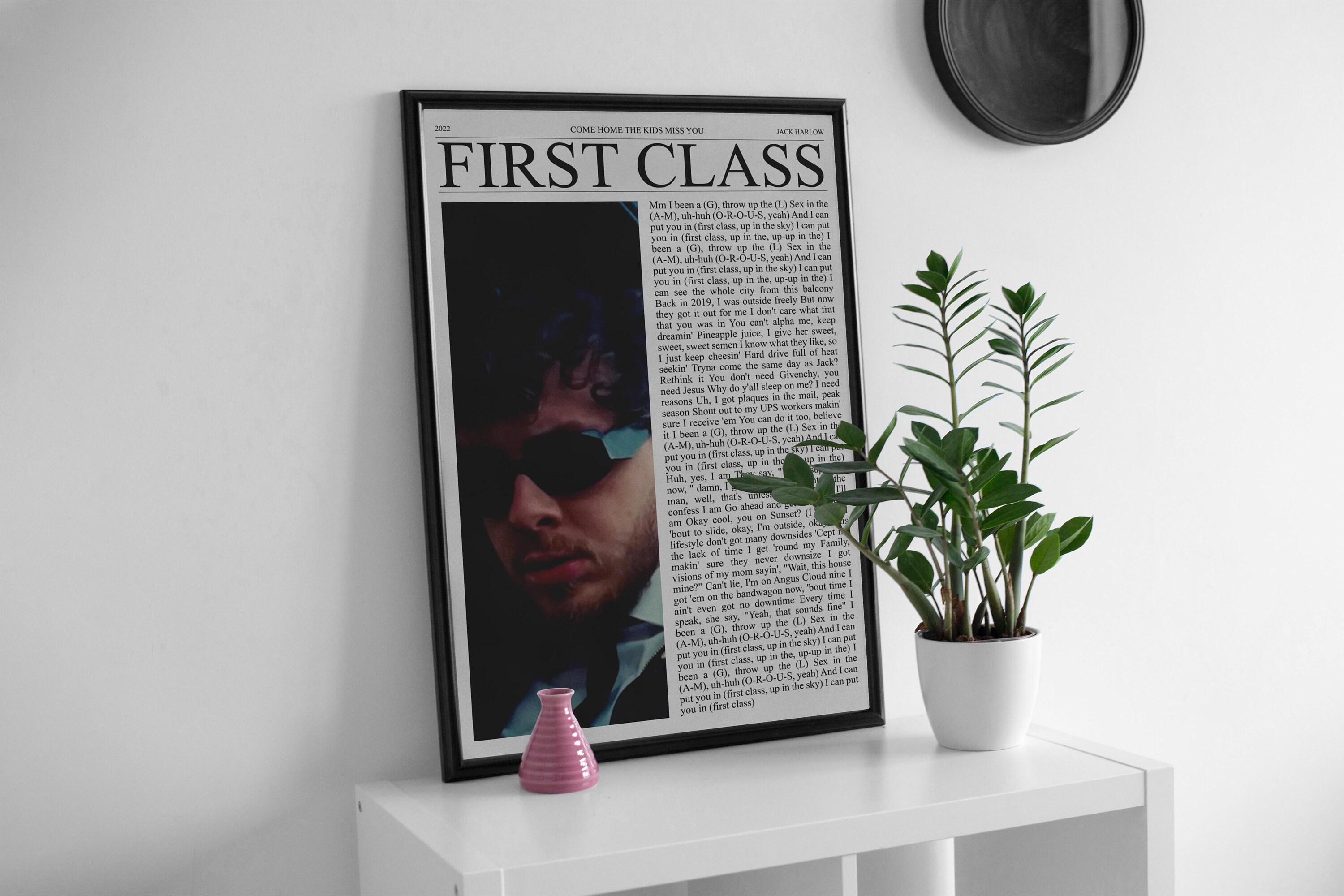 First Class Poster Jack Harlow Poster Jack Harlow Newspaper - Etsy