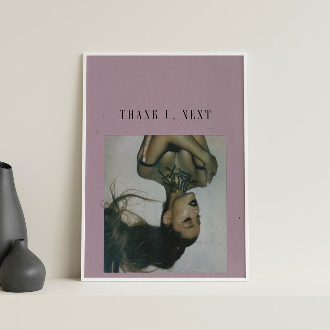Thank U Next Poster, Ariana Grande Poster, Pop Culture Wall Art, Ariana ...