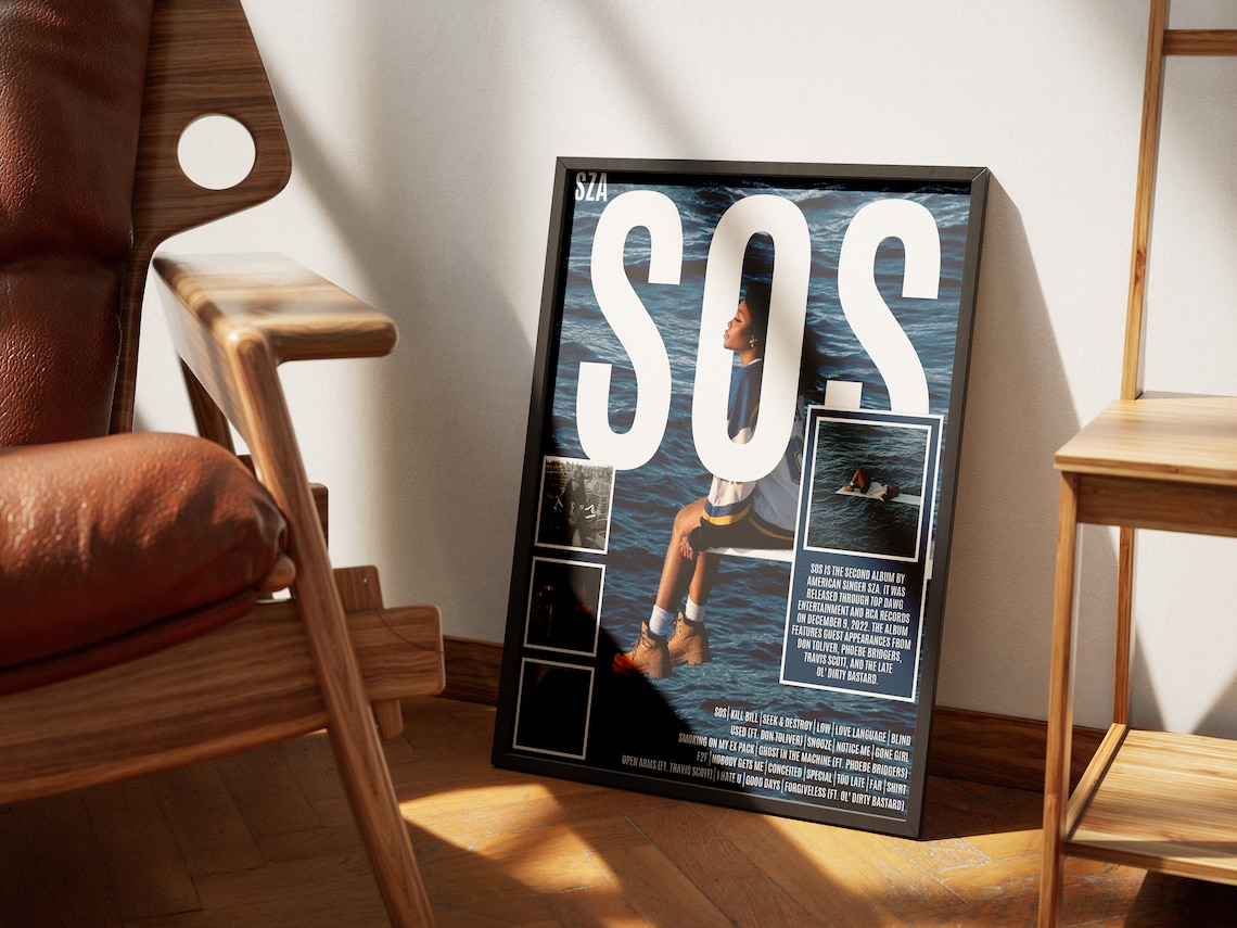 SOS Sza Poster Sza SOS Poster Sza SOS Album Cover - Etsy