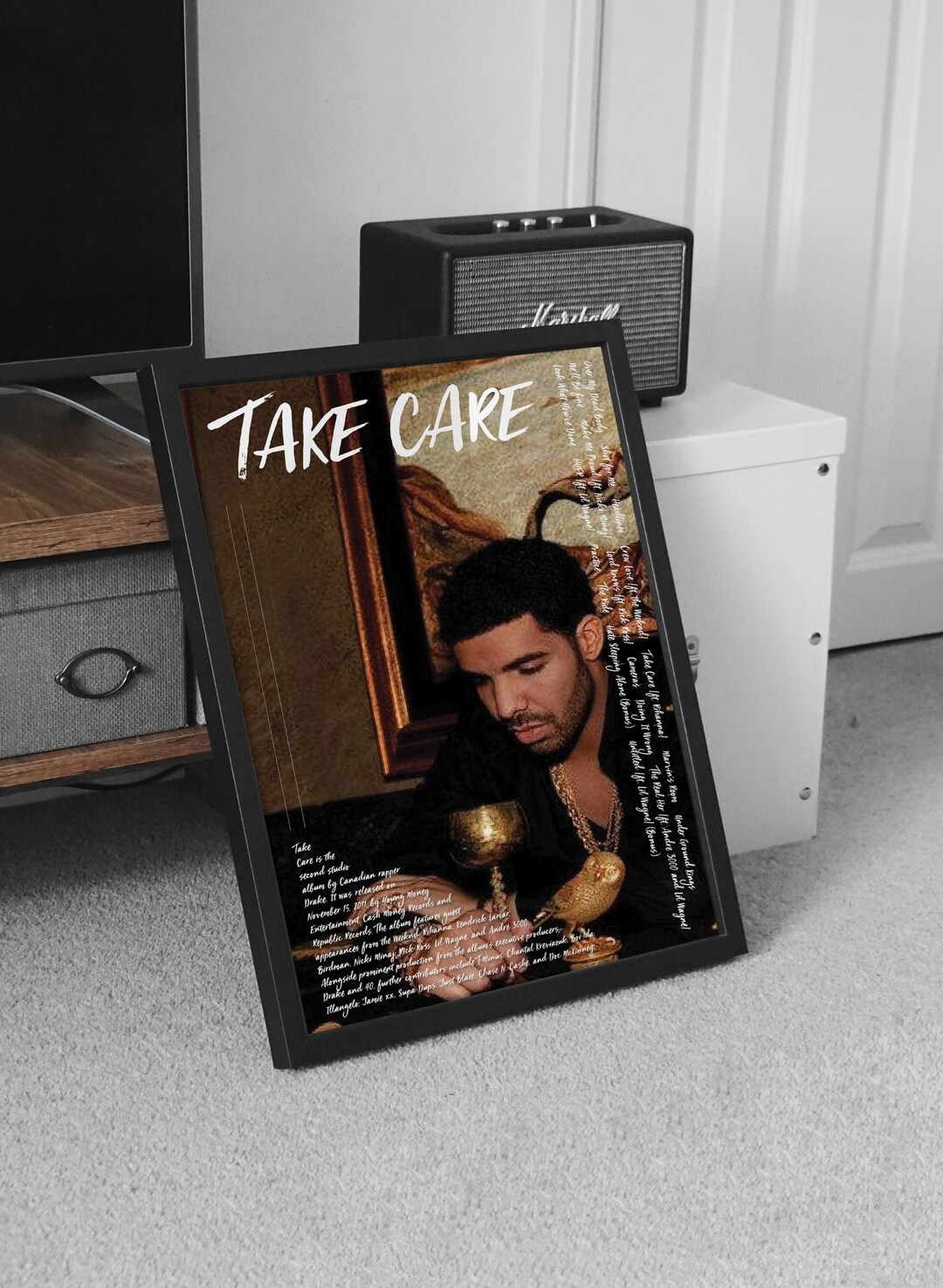 Take Care Poster, Drake Album Poster, Album Cover Posters, Pop Culture ...