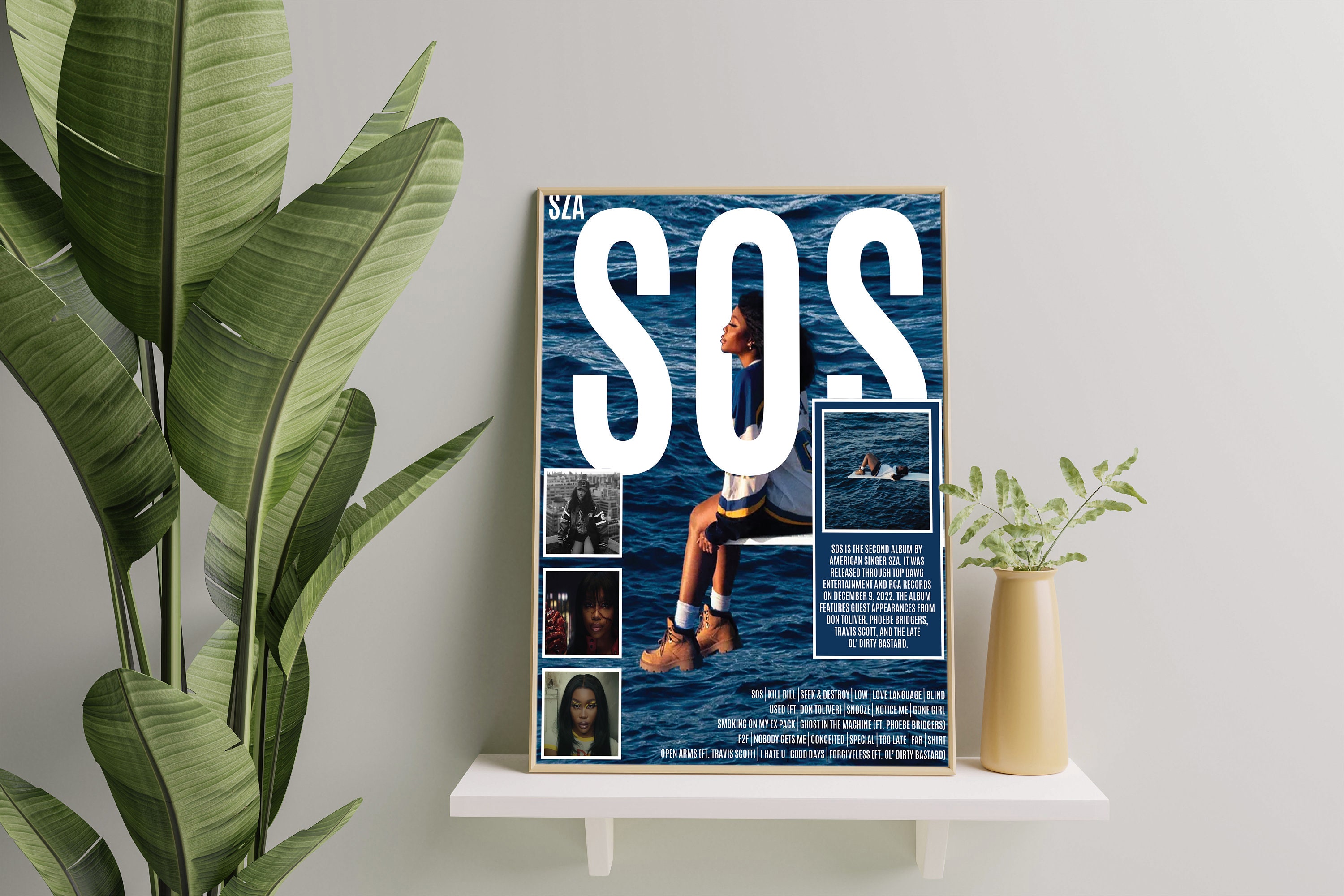 SOS Sza Poster, Sza SOS Poster, Sza SOS Album Cover Poster, Pop Culture ...