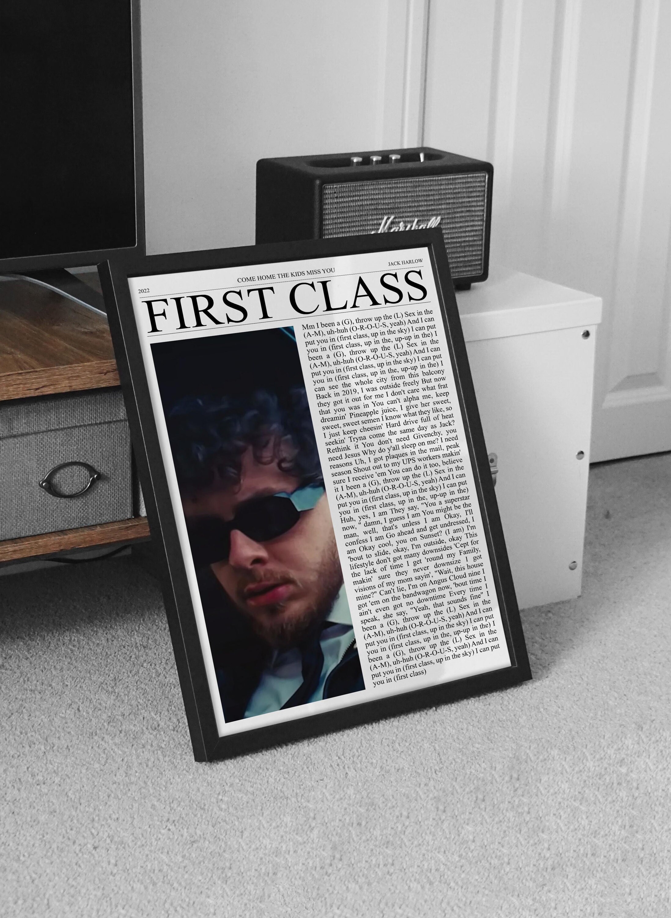First Class Poster Jack Harlow Poster Jack Harlow Newspaper - Etsy