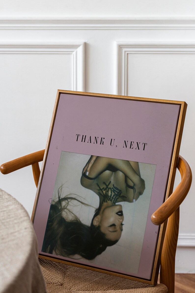 Thank U Next Poster, Ariana Grande Poster, Pop Culture Wall Art, Ariana ...