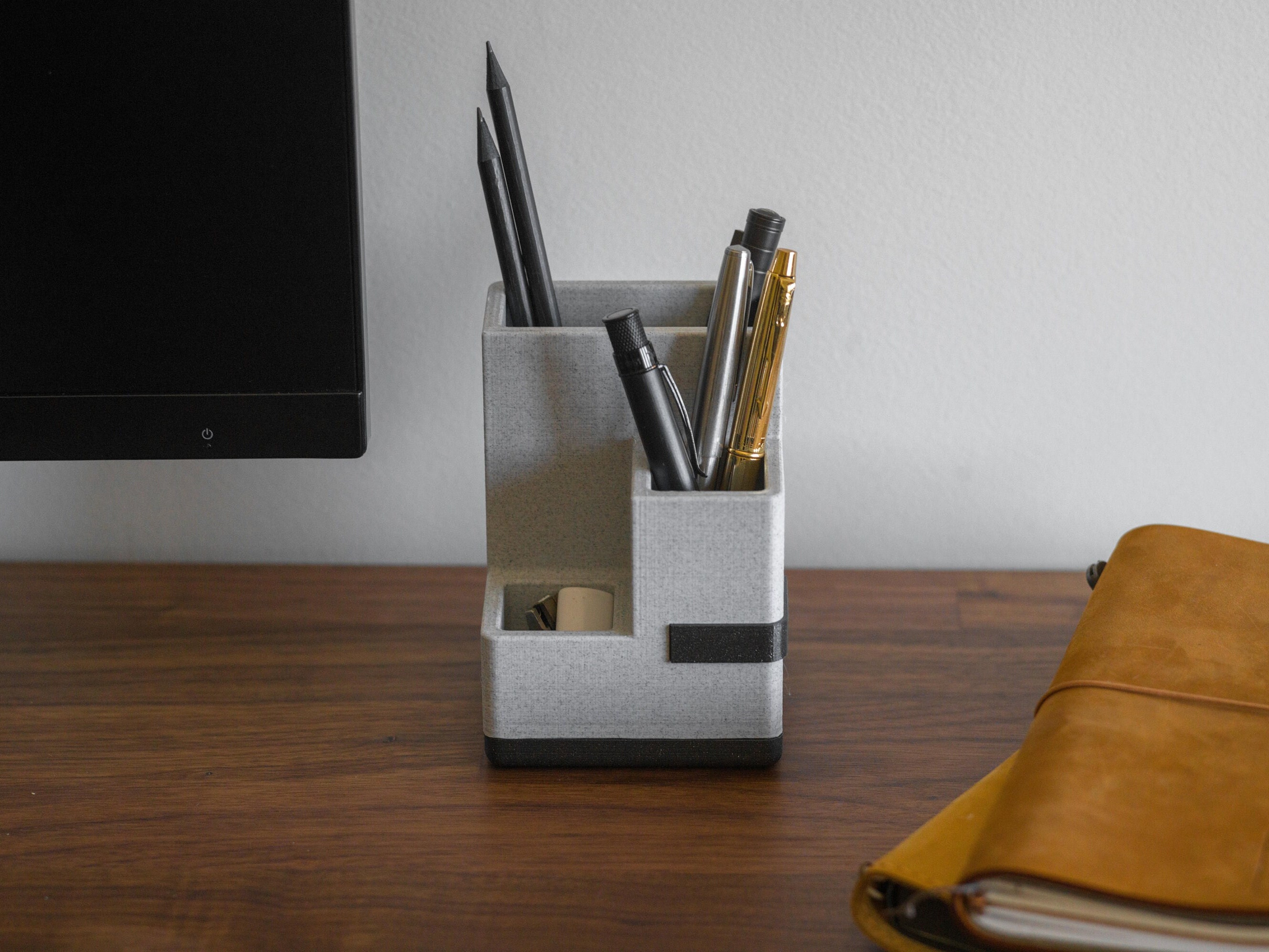 Modern Pen Holder - Desk Organizer for Office Decor - Minimalist Office ...