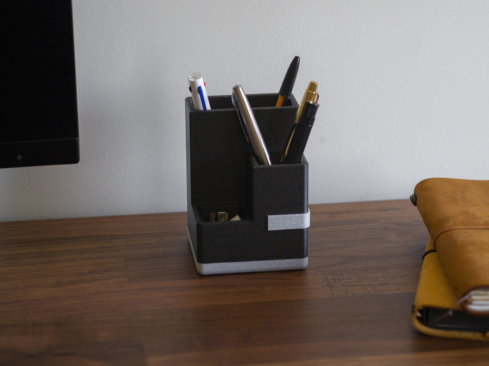 Pen Holder Modern - Desk Organizer for Office Decor - Minimalist Office ...