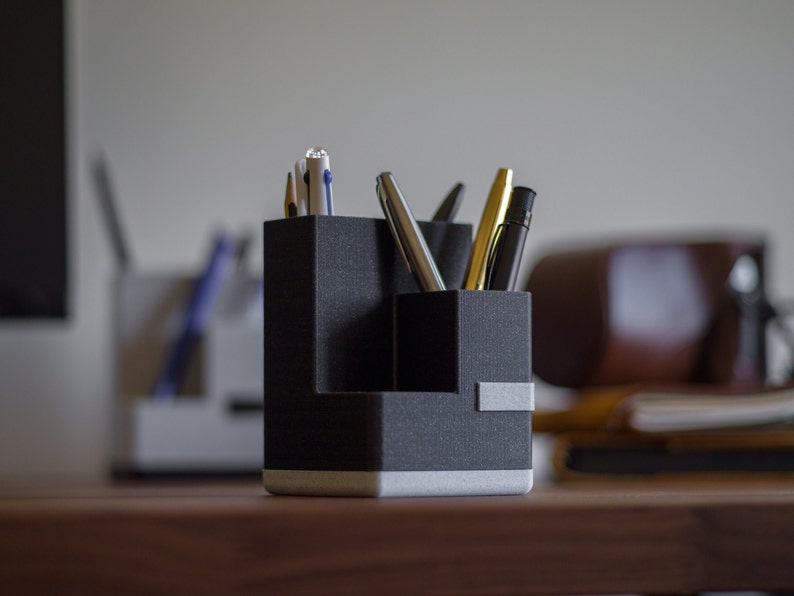 Modern Pen Holder - Desk Organizer for Office Decor - Minimalist Office ...