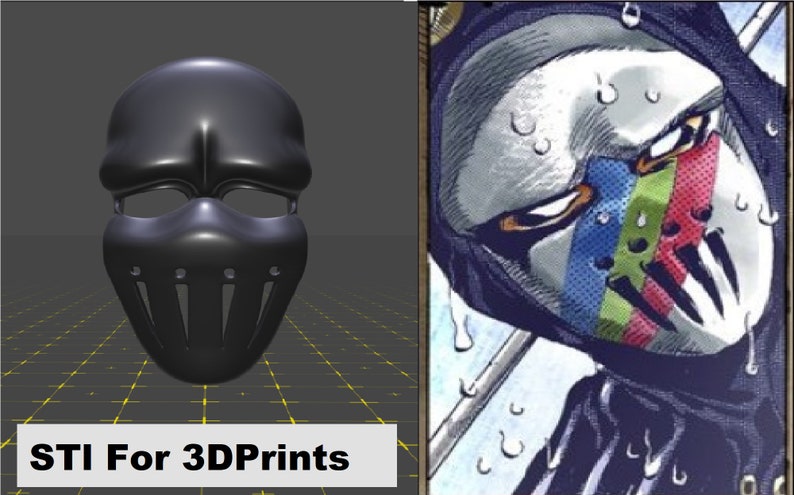 JOJO Blackmore's Mask STL (catch the Rainbow) - Etsy