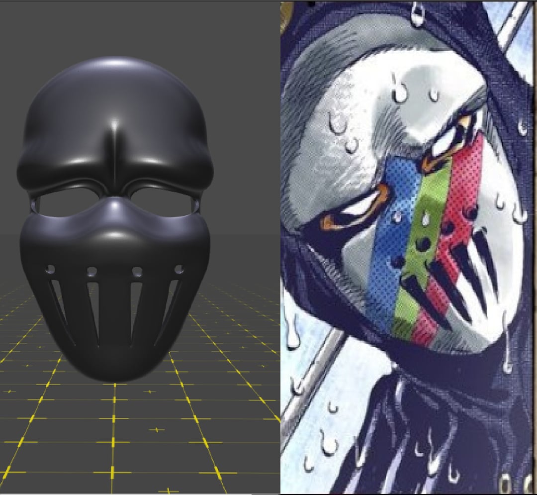 JOJO Blackmore's Mask STL (catch the Rainbow) - Etsy