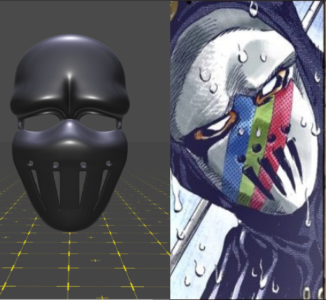 JOJO Blackmore's Mask STL (catch the Rainbow) - Etsy