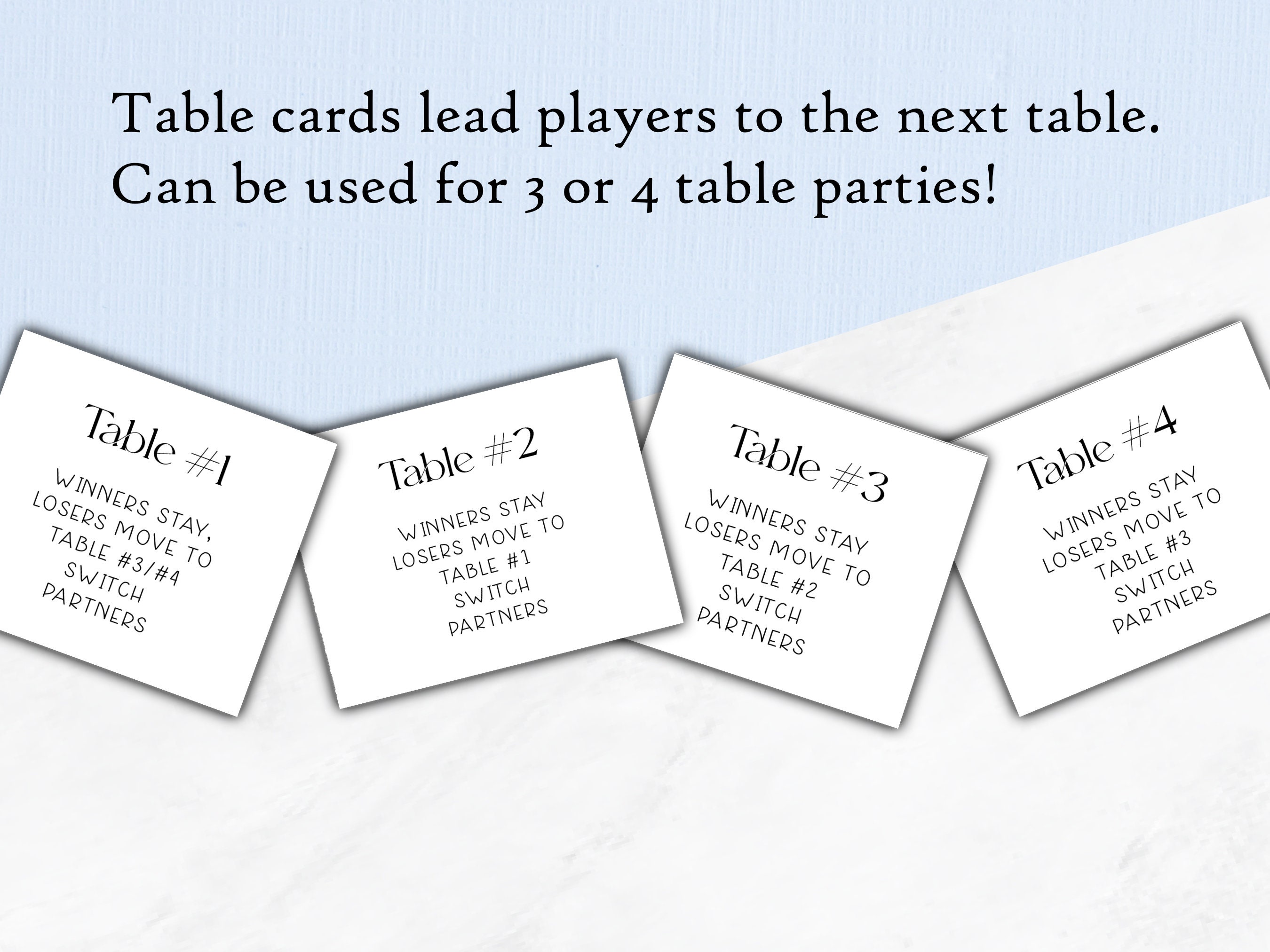 Bunco Score Card and Tally Sheet, Table Cards, Bunco Rules and ...