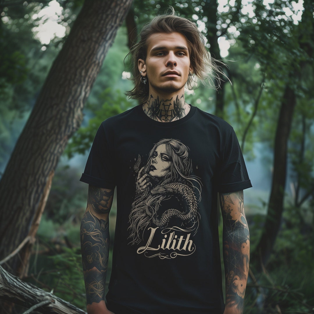 Lilith's Embrace Tee - Lilit | Lilitu | Lilis | She-demon | Serpent ...