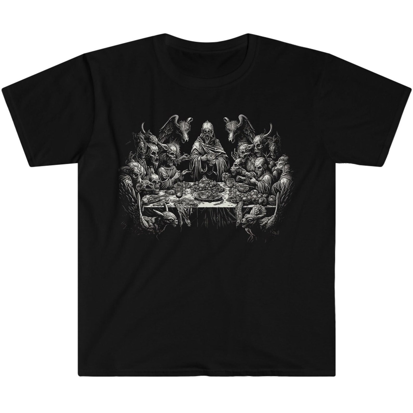 Satanic Last Supper Tee Gothic Demonic Occult - Etsy