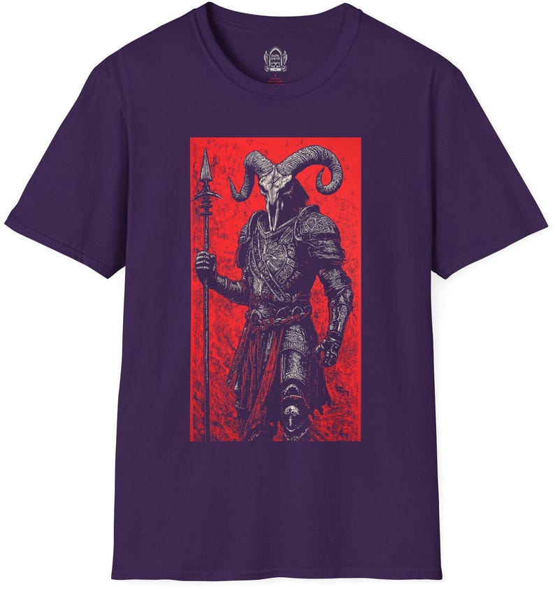 Ram Skull Knight Tee - Occult | Gothic | Fantasy | Stanic - Etsy