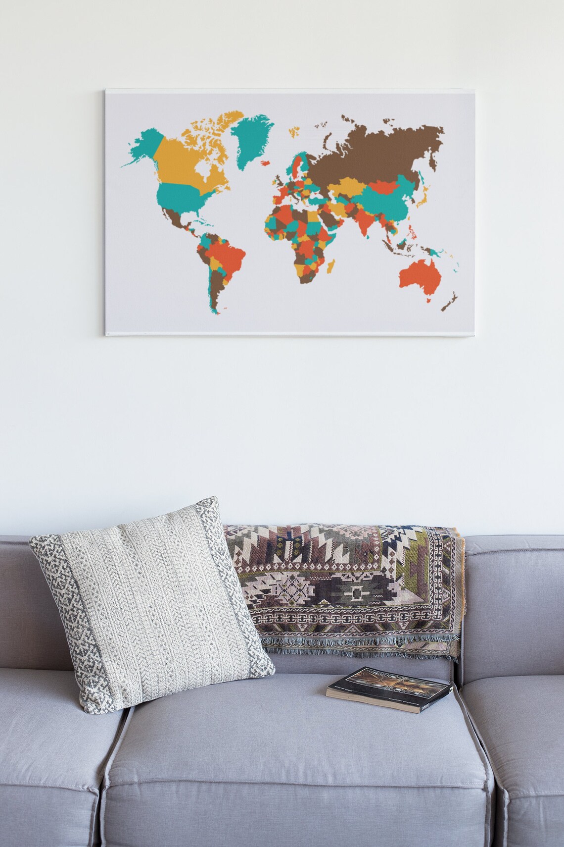Printable World Map Colorful World Map Printable World Travel Map of ...