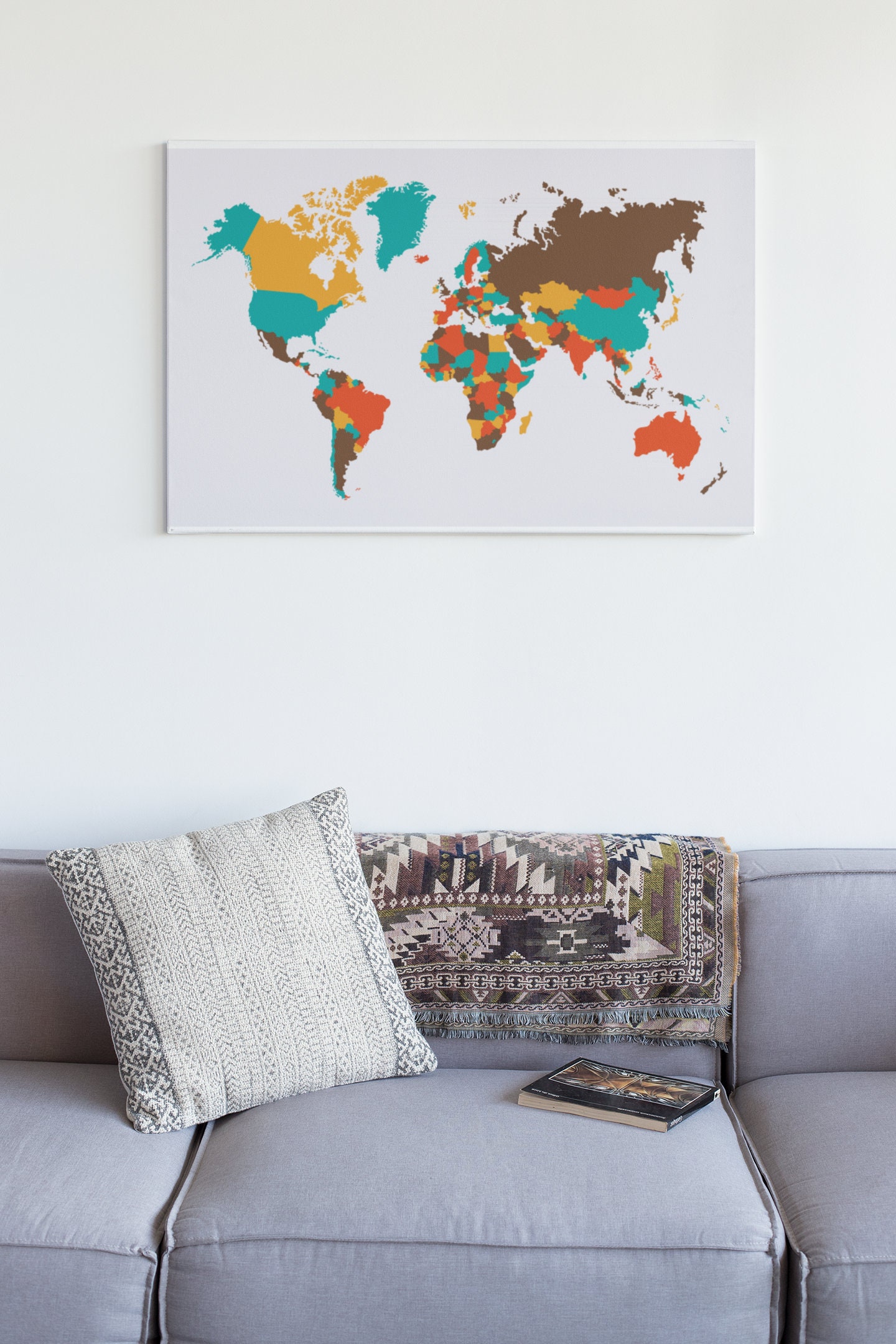 colorable world map printable
